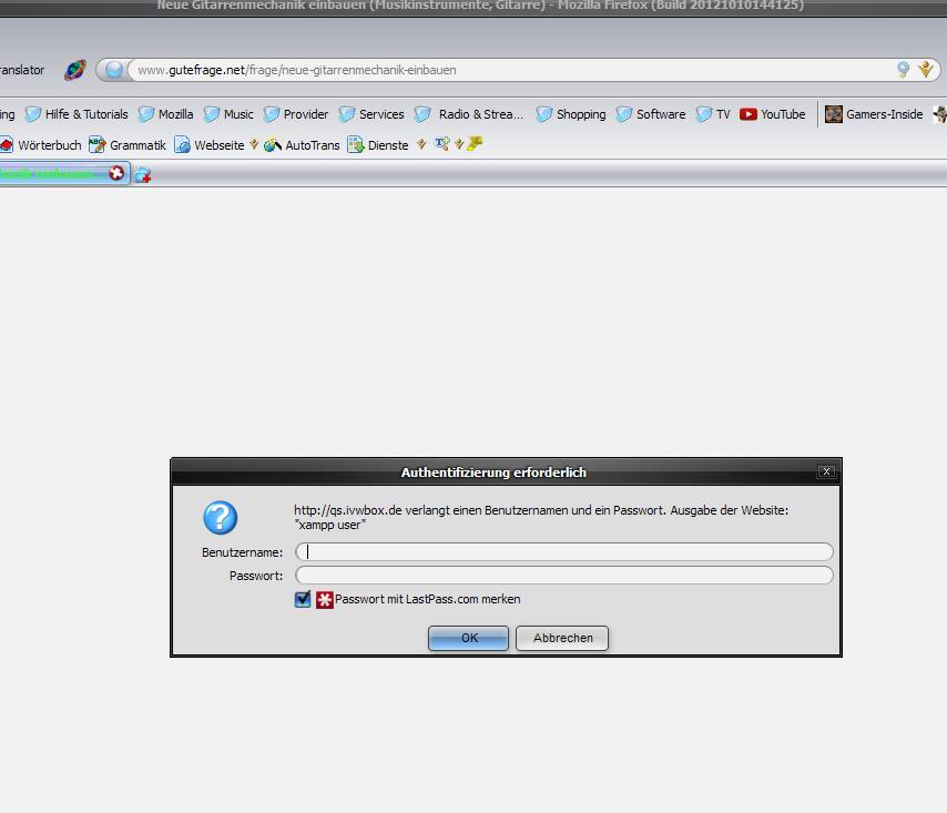 Seltsames Login Fenster - Firefox Allgemein - camp-firefox.de