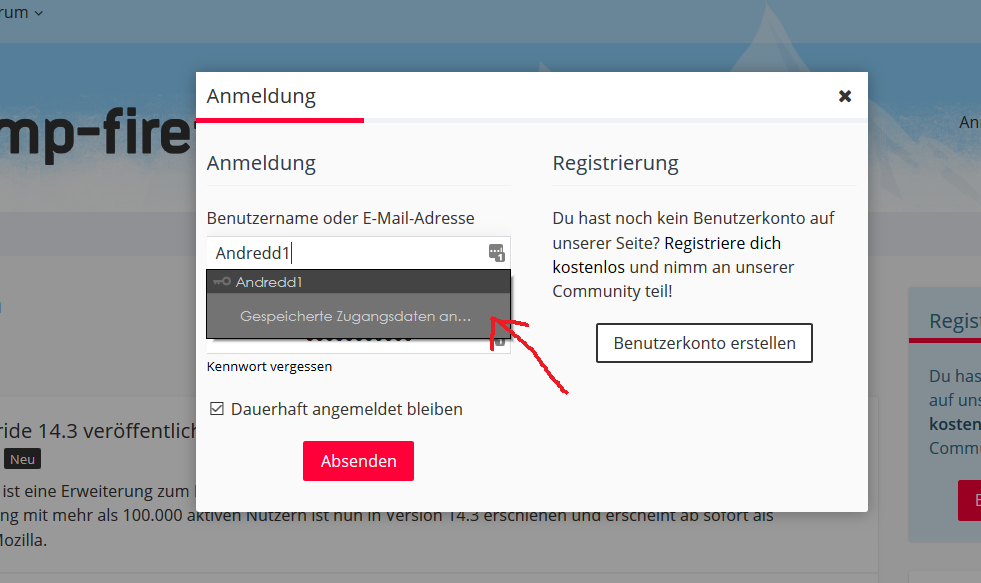 Anmelde-/Zugangsdaten Fenster anpassen bzw.entfernen - Individuelle ...