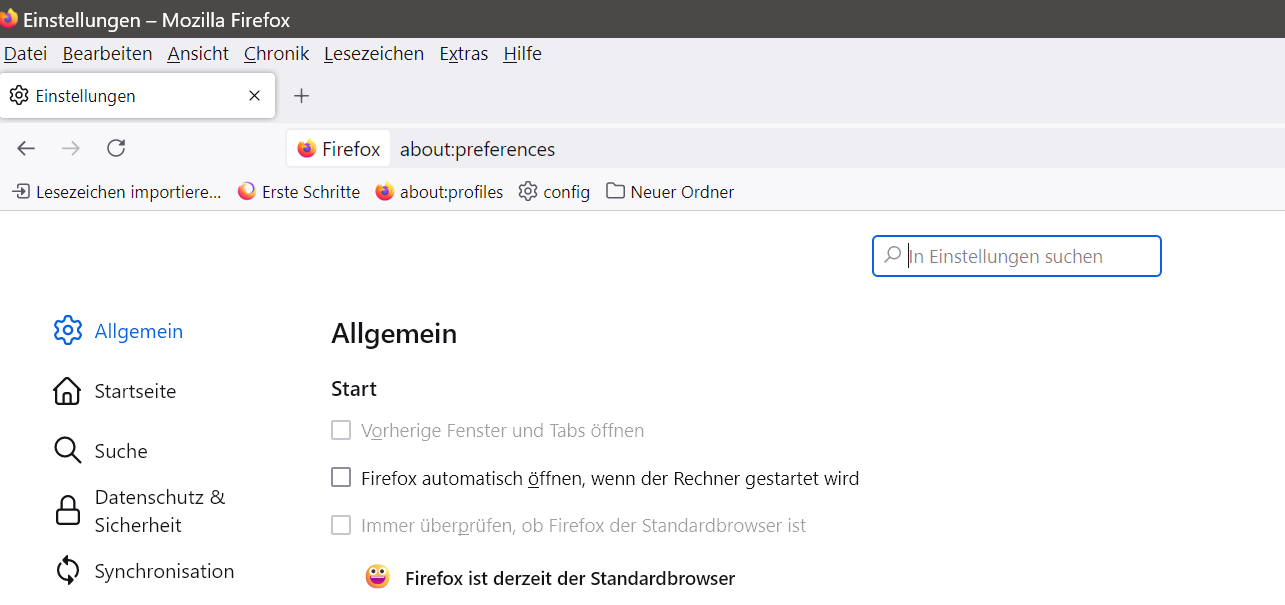 Firefox 127 automatisch Starten mit Windows - Firefox Allgemein - camp ...