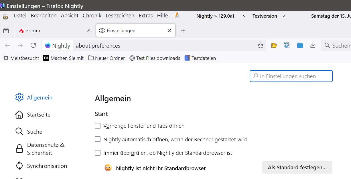 Firefox 127 automatisch Starten mit Windows - Firefox Allgemein - camp ...