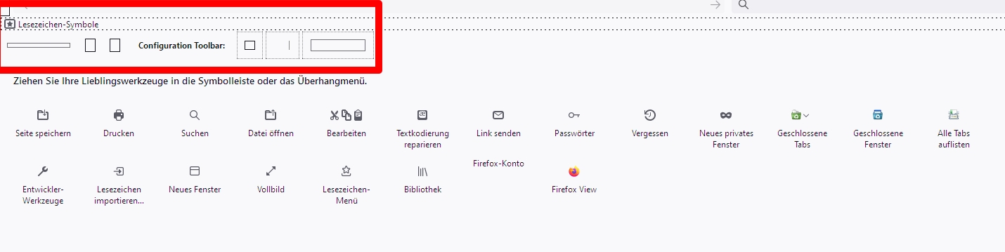 Symbolleiste anpassen - Zwischenraum - Individuelle Anpassungen - camp ...